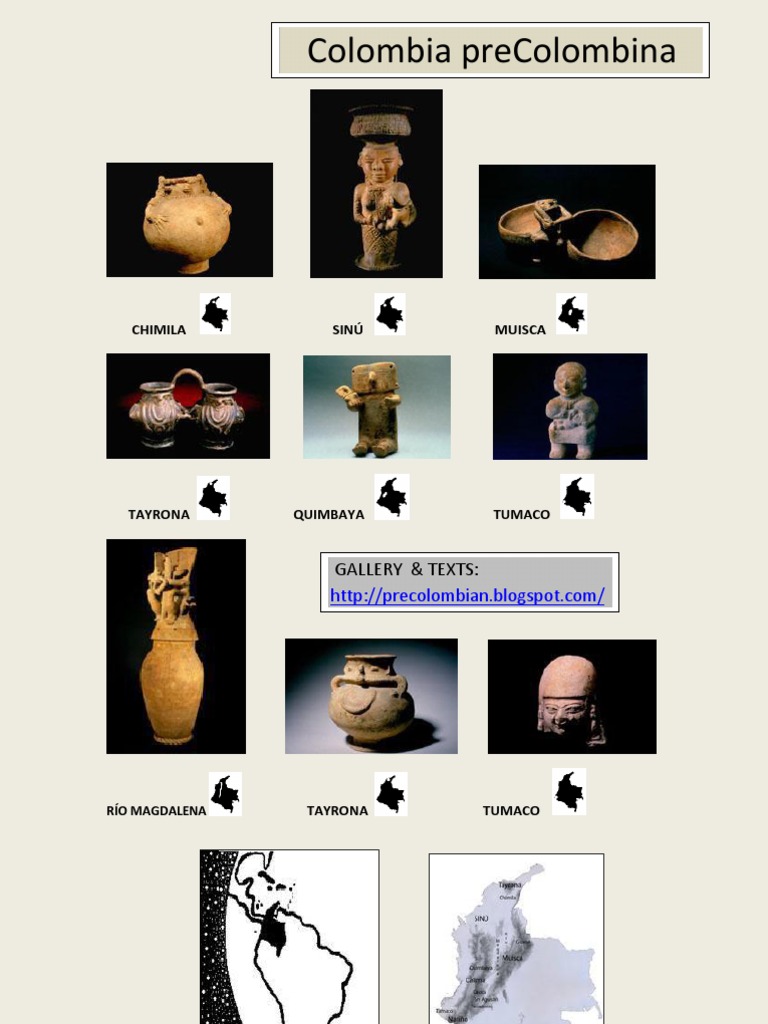 Mapa de Culturas Precolombinas en Colombia | PDF