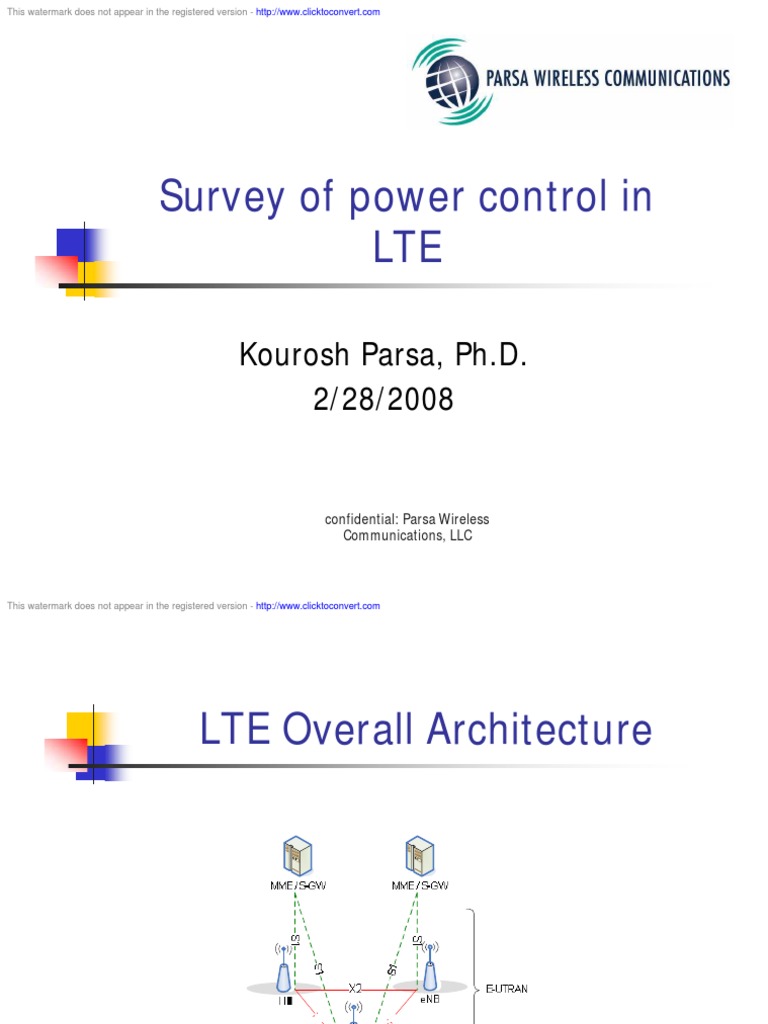 Lte Power Control | PDF | Quality Of Service | Signal To Noise Ratio