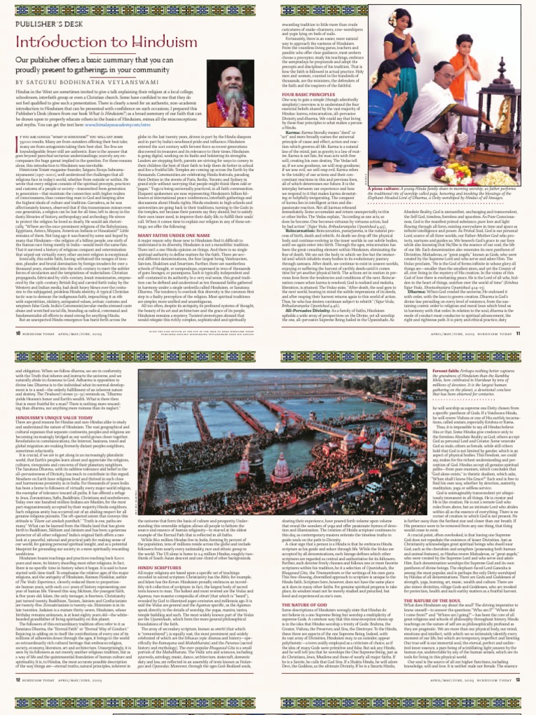 Introduction To Hinduism | PDF | Devi | Soul