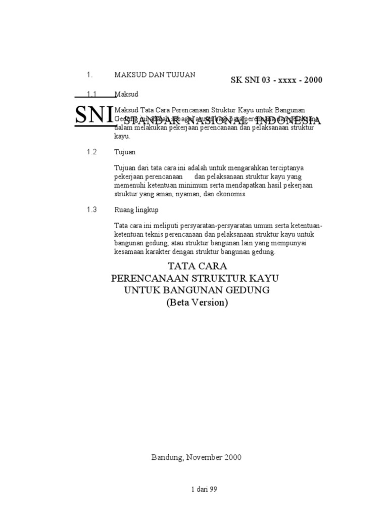 Sni Kayu 2002 | PDF
