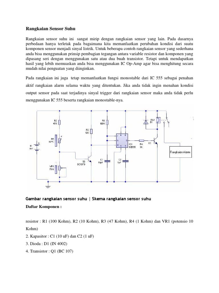 Rangkaian Sensor Suhu | PDF | Sains & Matematika
