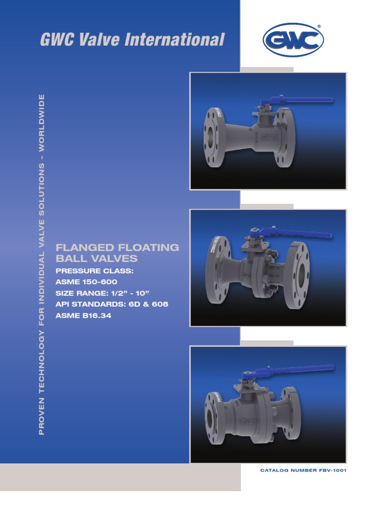 GWC Valve International Flanged Floating Ball Valve | PDF | Valve | Cargo