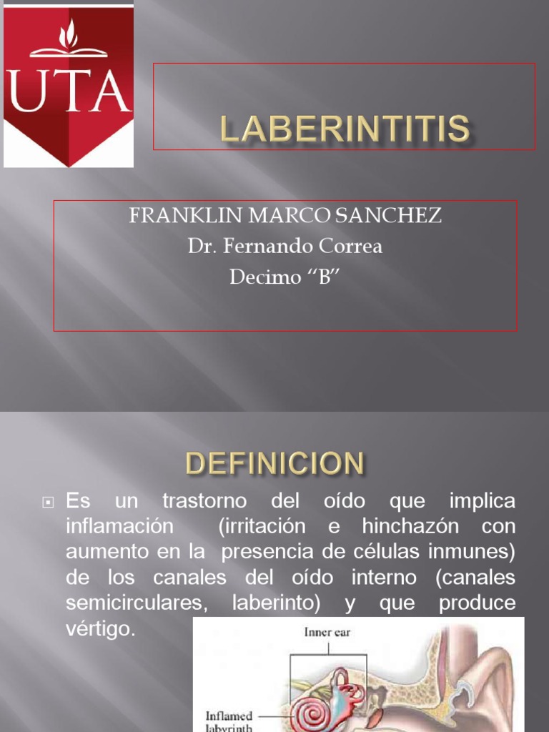 Laberintitis Franklin Sanchez | PDF | Enfermedades y trastornos ...