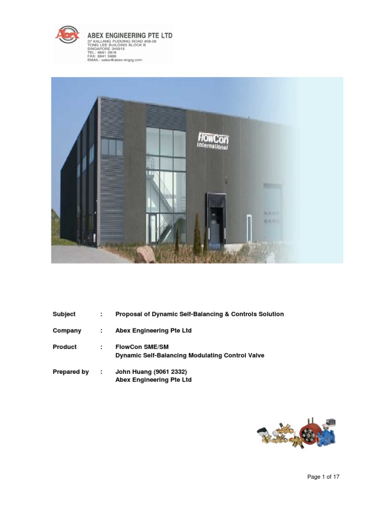 FlowCon PICV Write Out | PDF | Control System | Pump