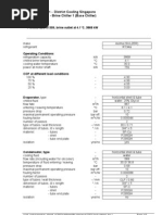 Chiller Data Sheet | PDF | Air Conditioning | Heat Transfer