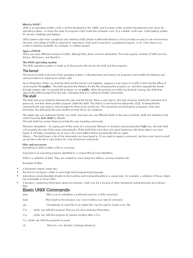 What Is UNIX | PDF | Command Line Interface | Operating System