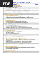 Dock Audit Check Sheet | PDF