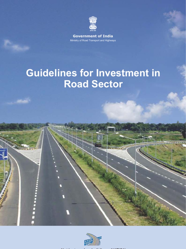 Guidelines For Investment in Road Sector (As On 15 January 2013) | PDF ...