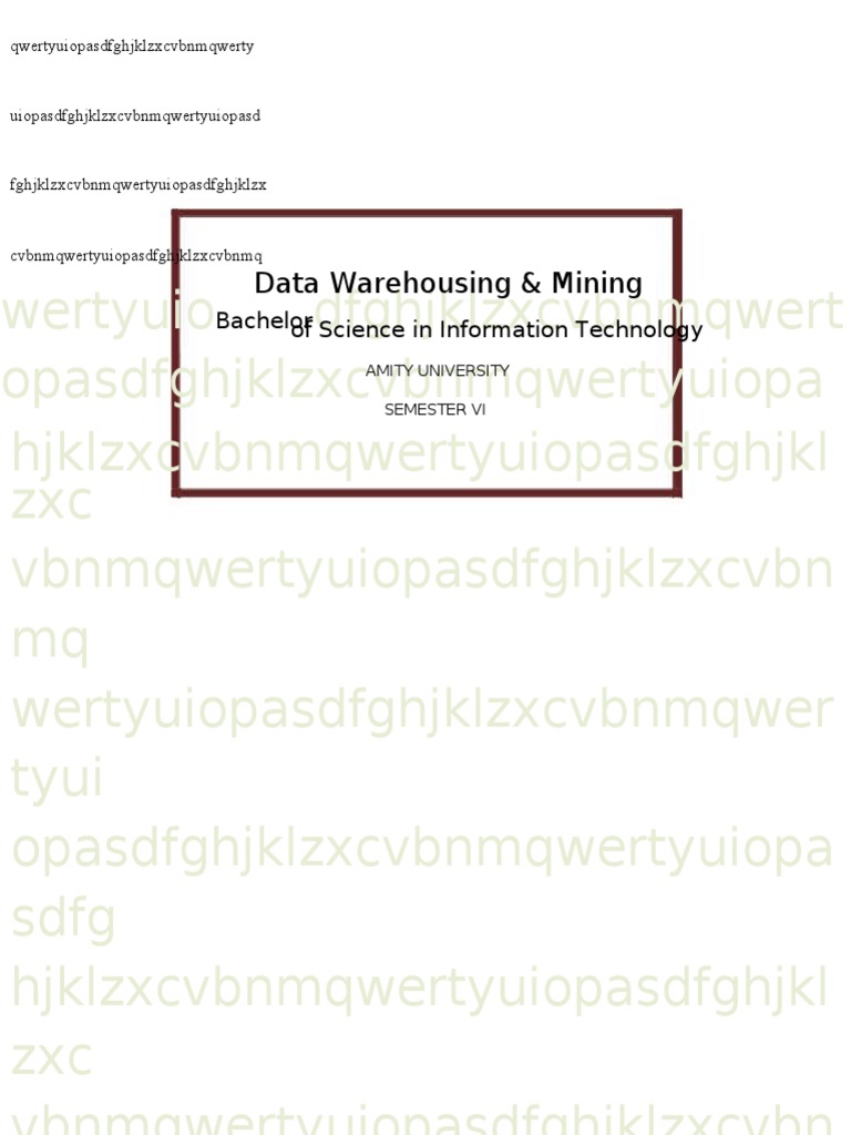 DWH Book | PDF | Data Warehouse | Data Management