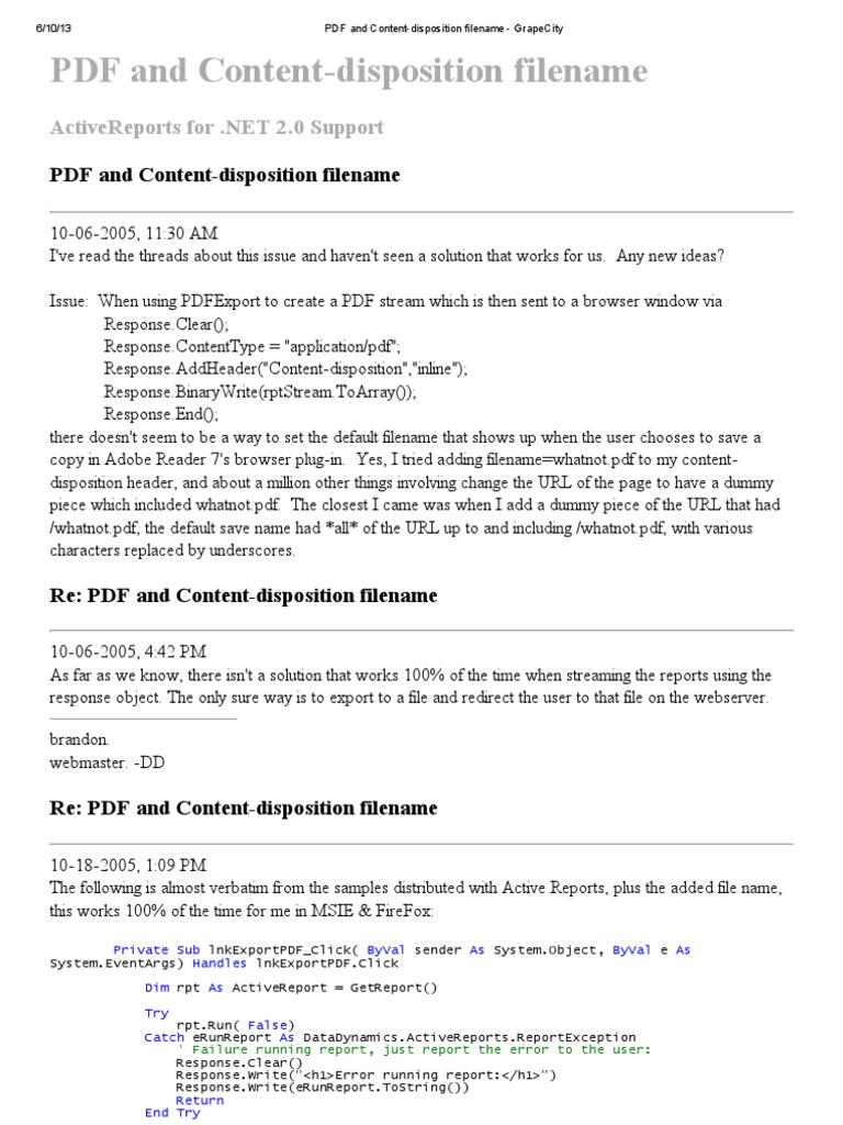 PDF and Content-Disposition Filename - GrapeCity | PDF | Portable ...