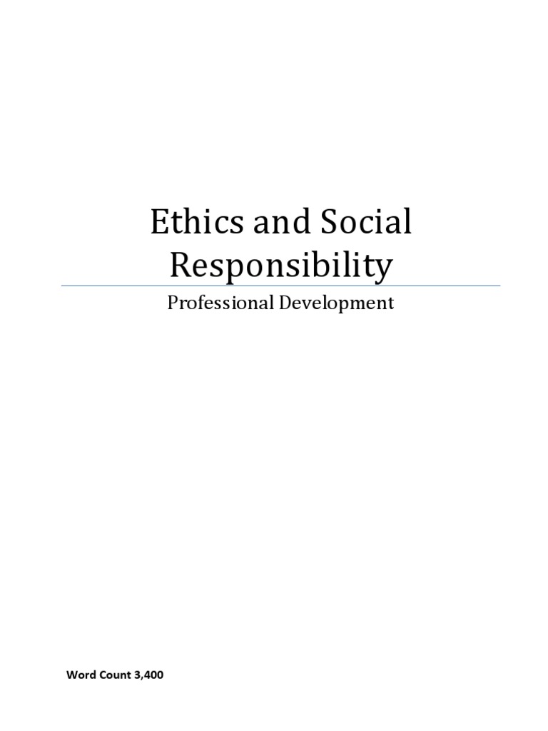 Ethics and Social Responsibility | PDF | Engineer | Profession