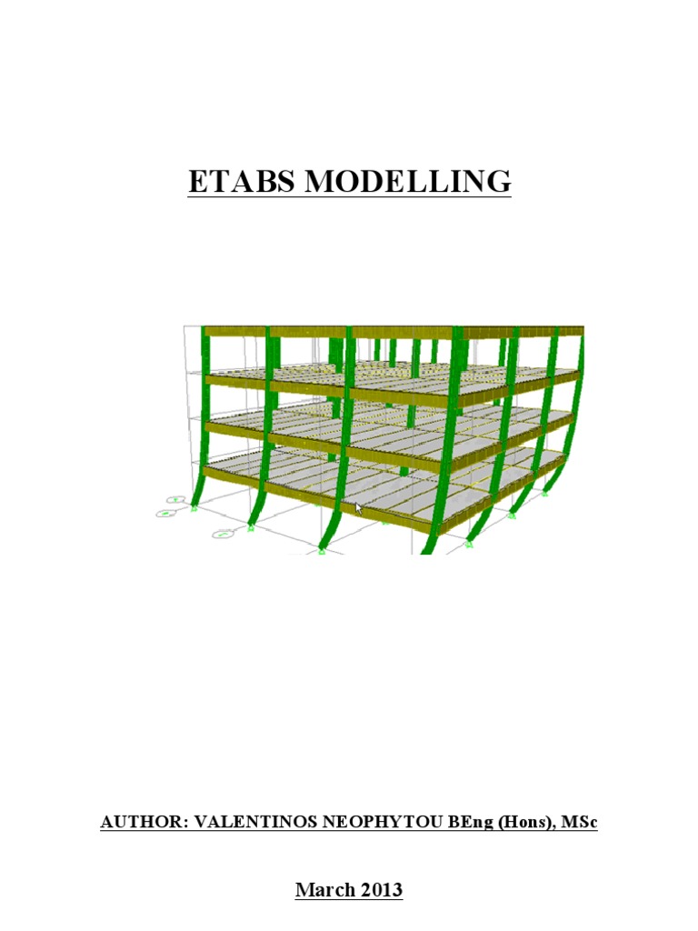 Etabs Modeling | PDF | Beam (Structure) | Bending