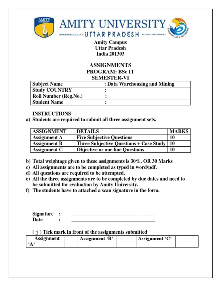 DWM Assignment | PDF | Data Warehouse | Information Technology