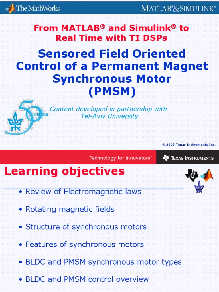 PMSM Control | PDF | Engines | Magnetic Devices