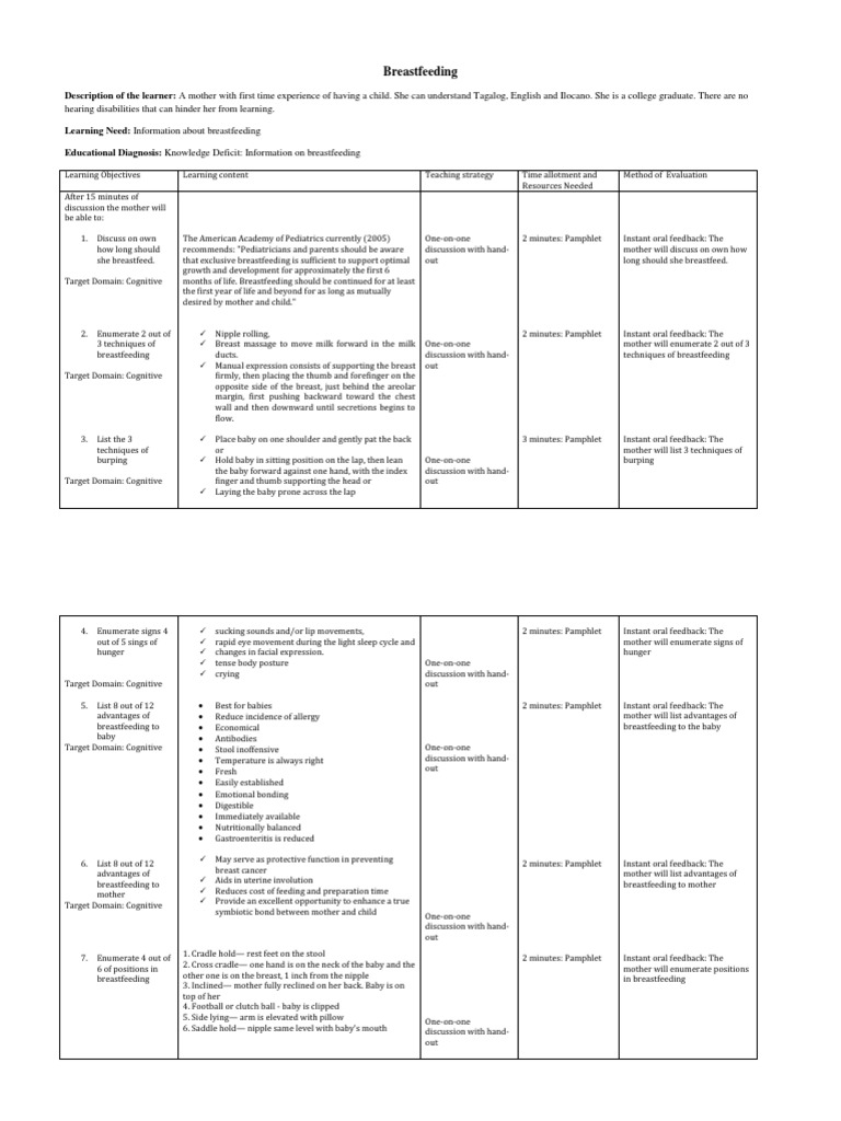 Breastfeeding Short | PDF | Breastfeeding | Infants