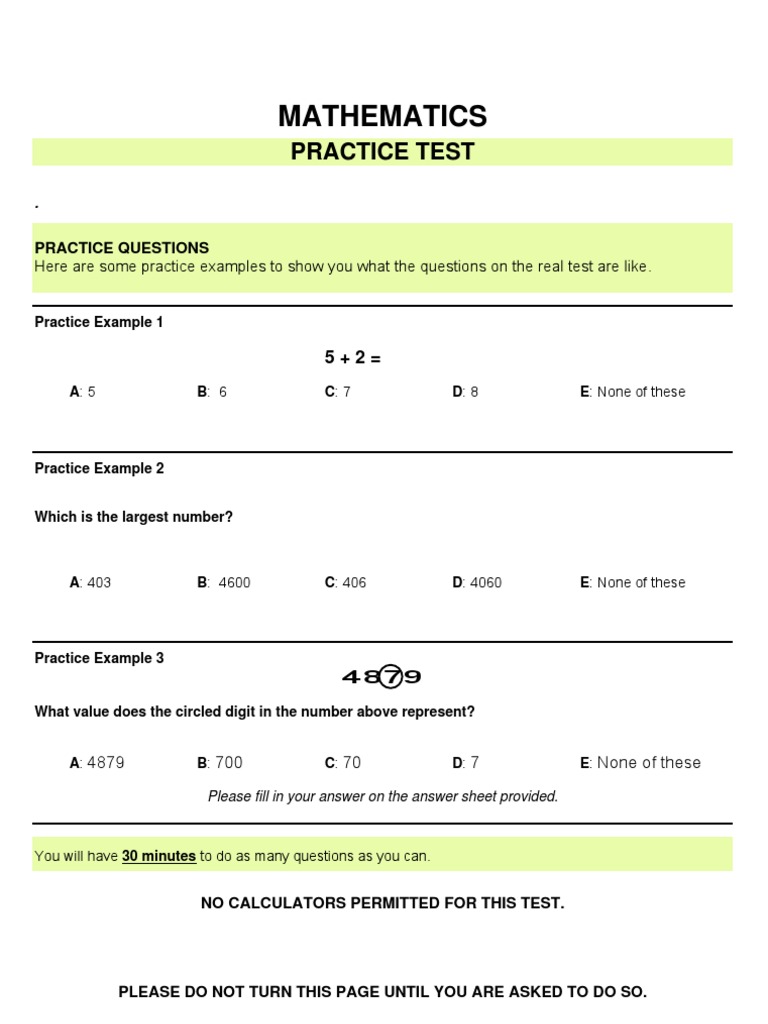 Yr 8 Maths Practice | PDF | Teaching Mathematics | Science