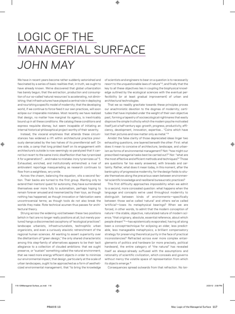 John May, "Managerial Surface" | PDF | Geographic Information System ...