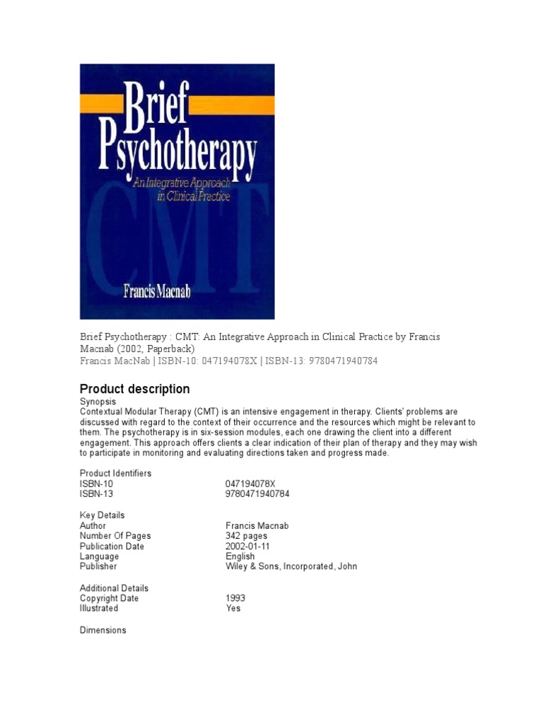 Brief Psychotherapy | PDF