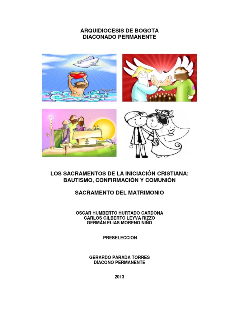 Sacramentos Iniciación Cristiana 2105 | PDF | Confirmación | eucaristía