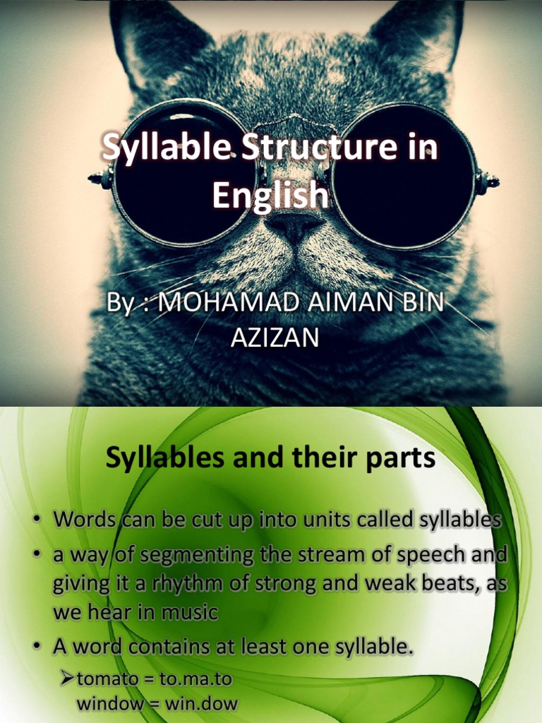 Syllable Structure in English | PDF | Syllable | Consonant