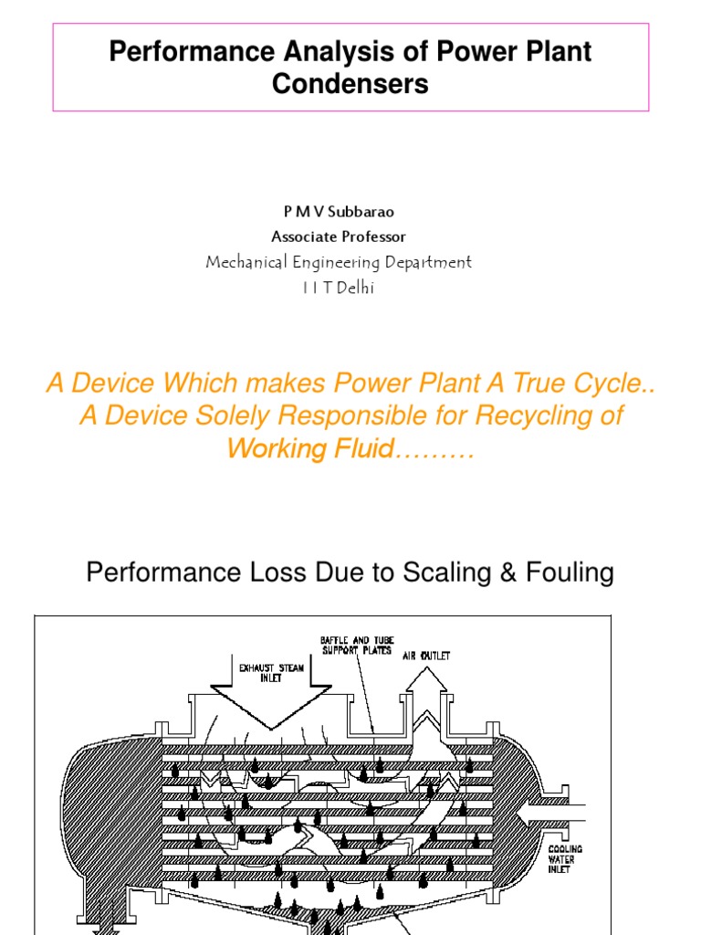 Performance Analysis of Power Plant Condensers | PDF