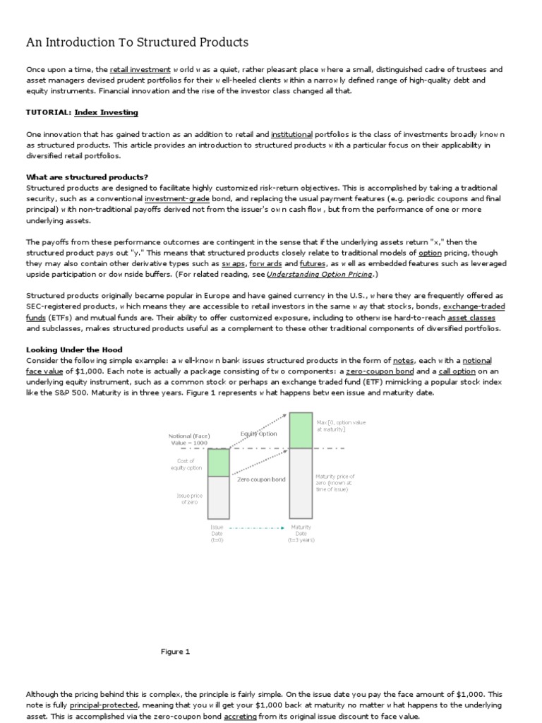An Introduction To Structured Products | PDF | Exchange Traded Fund ...