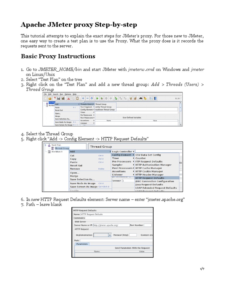 Jmeter Proxy Step by Step | PDF