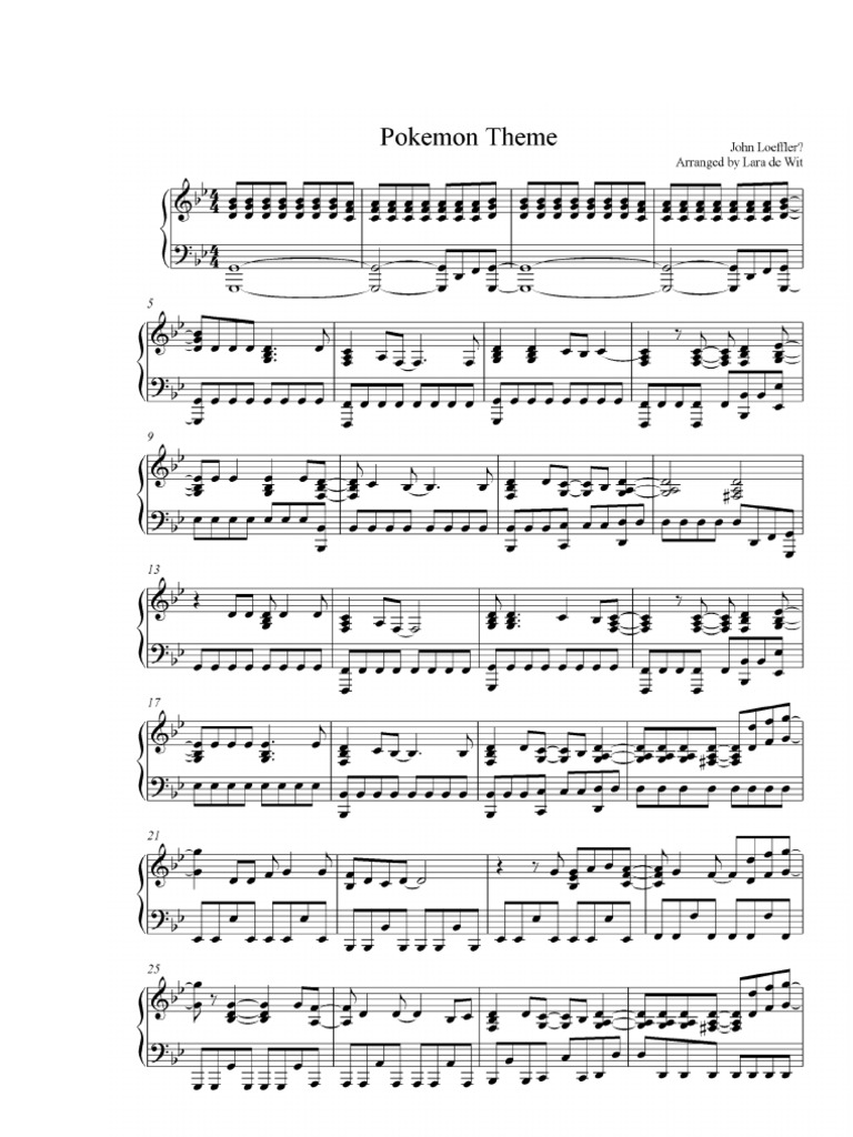 Pokemon Theme | PDF