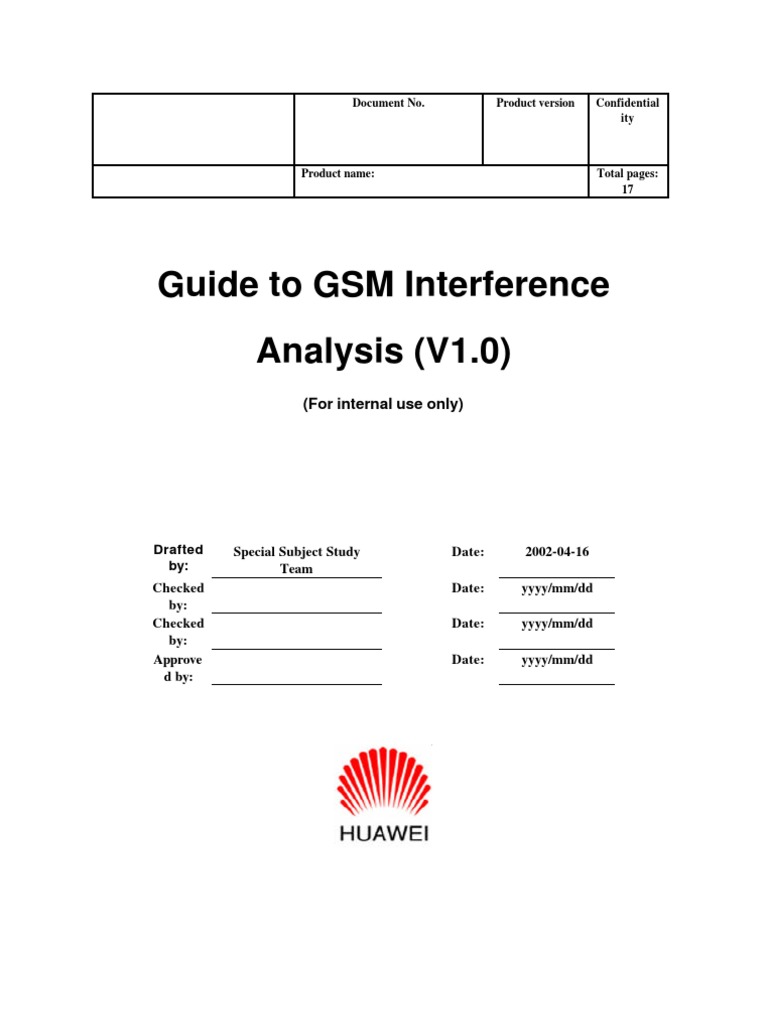 Guide To GSM Interference Analysis | PDF | Electromagnetic Interference | Bandwidth (Signal ...