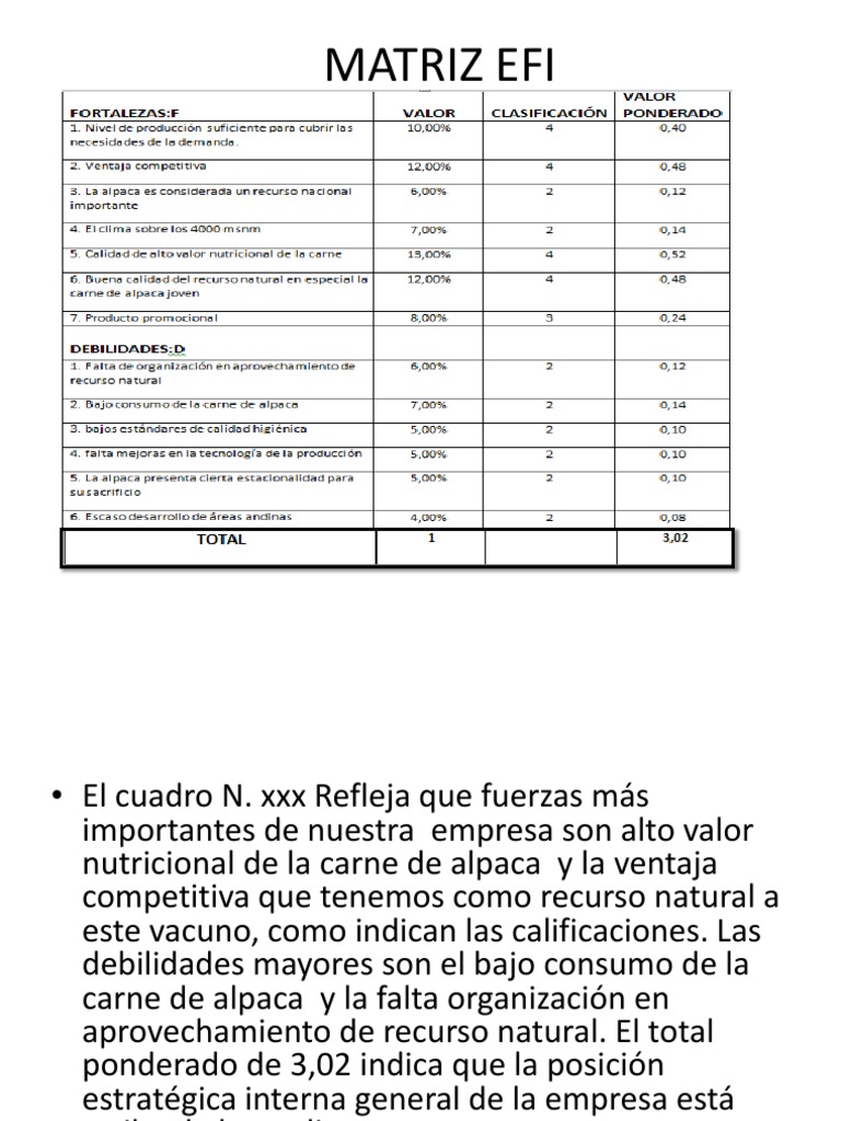 Matriz Efi | PDF