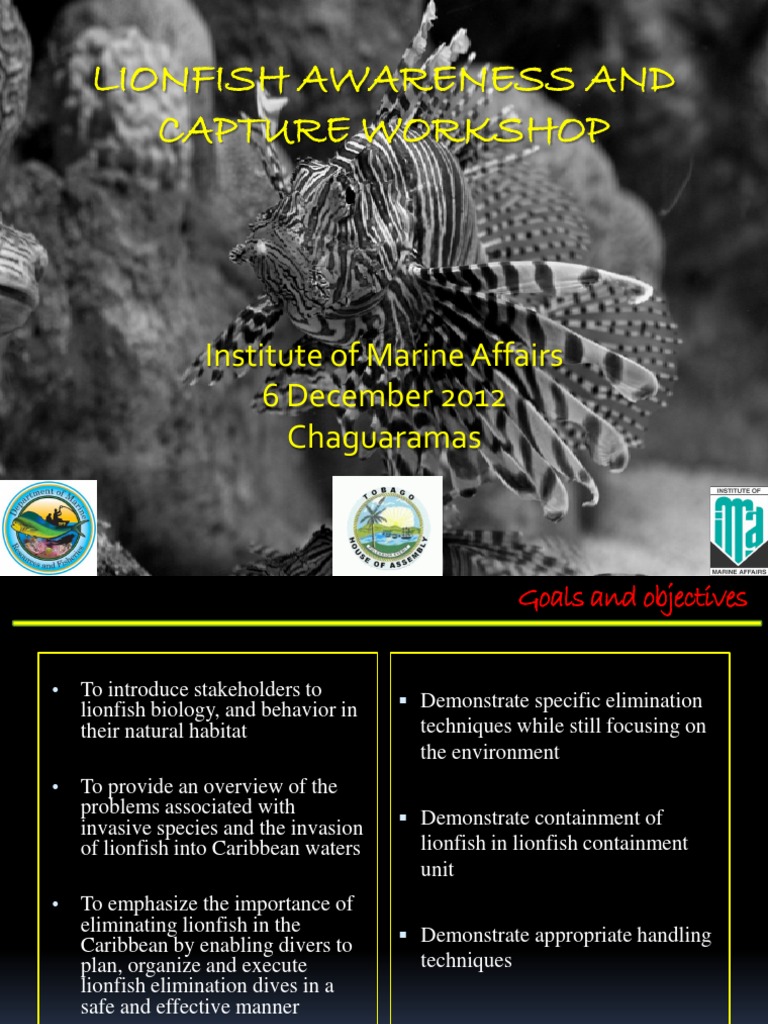 Lionfish Presentation | PDF | Invasive Species | Coral Reef