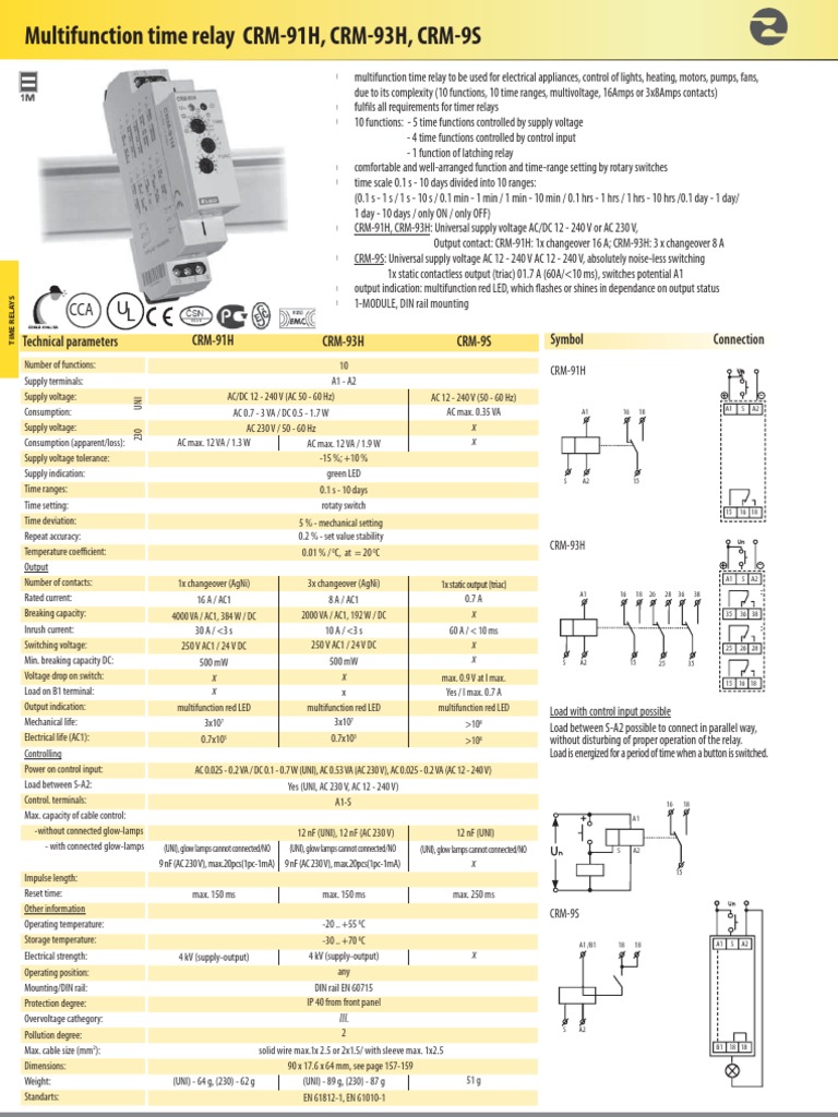 CRM-91H_93H_9S_datasheet[1].pdf | Relay | Switch