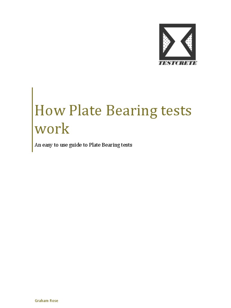 Understanding Plate Bearing Tests | PDF | Structural Steel | Engineering
