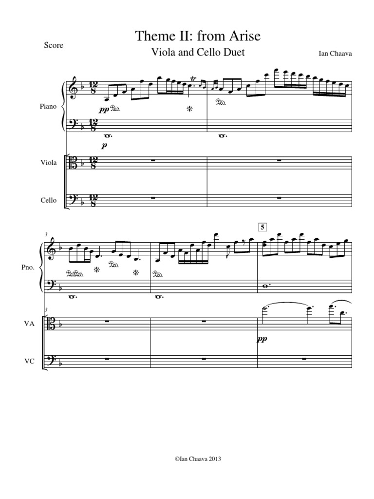 Arise Theme II Score | PDF | Home & Garden