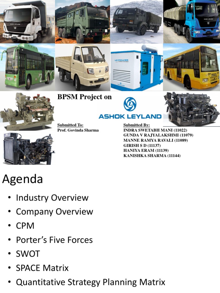 Ashok Leyland BPSM Final | PDF | Vehicles | Business