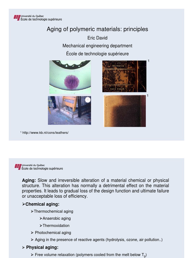 Aging of Polymeric Materials | PDF | Polymers | Catalysis