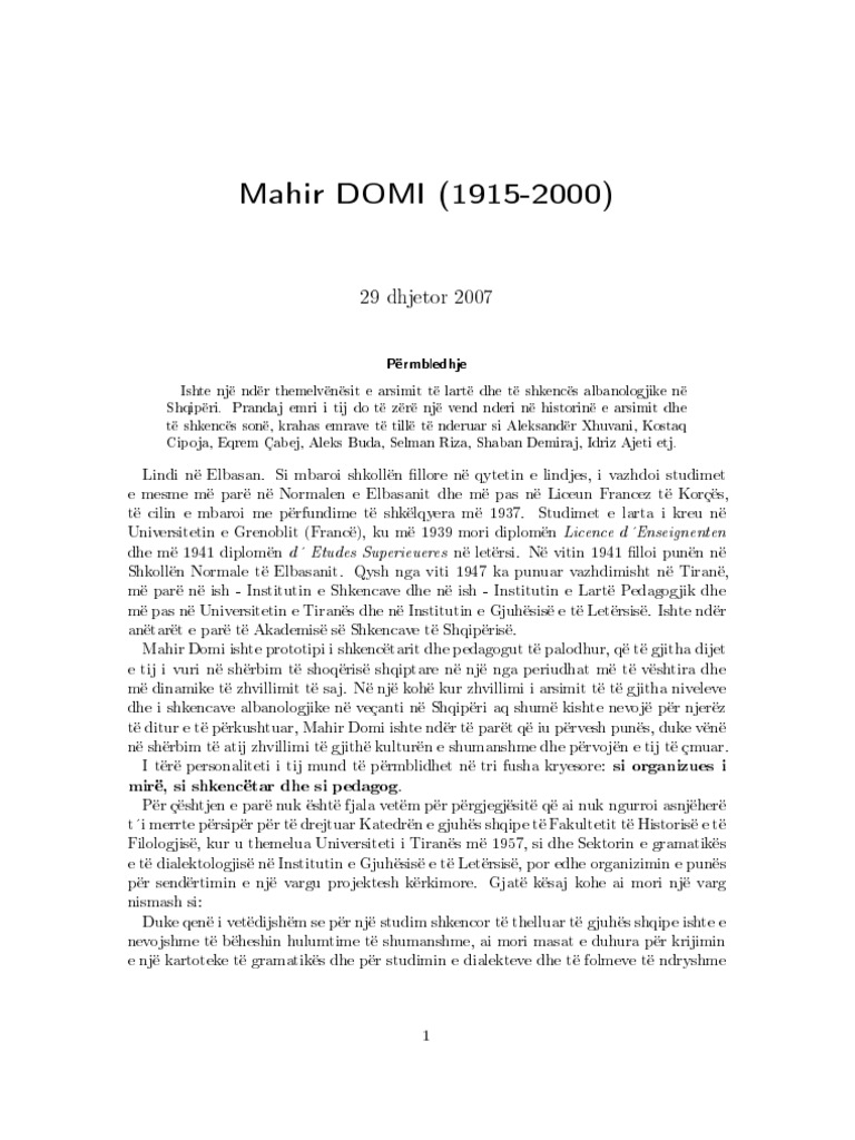Mahir Domi | PDF
