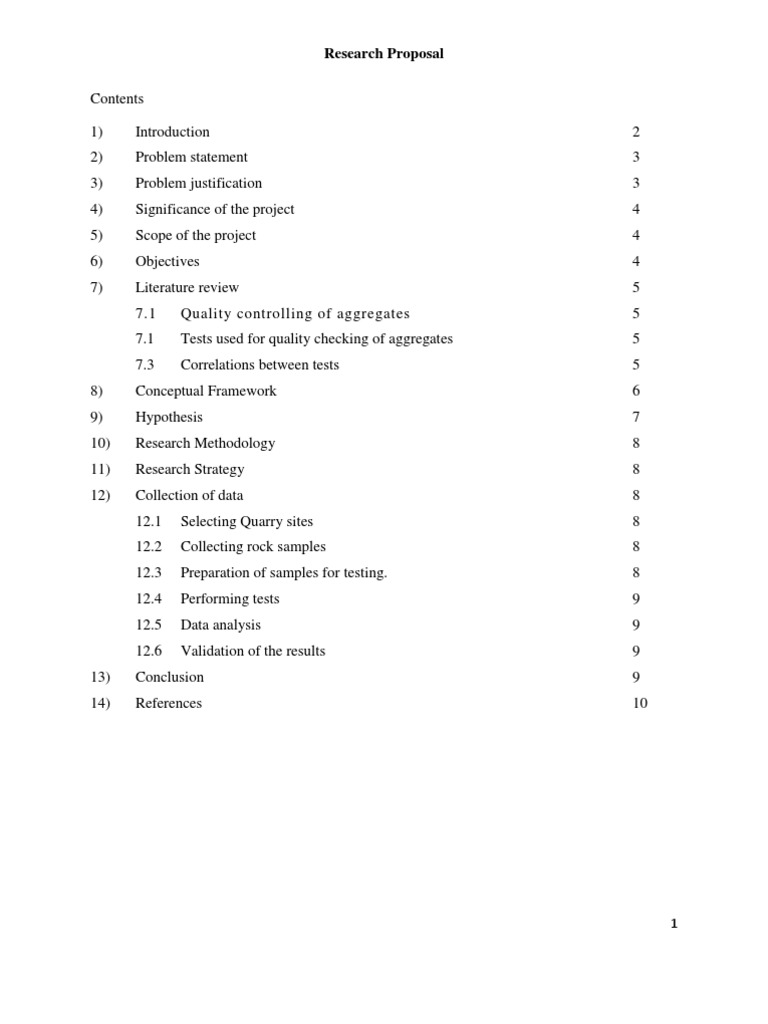 Reserch Proposal | PDF | Construction Aggregate | Wear