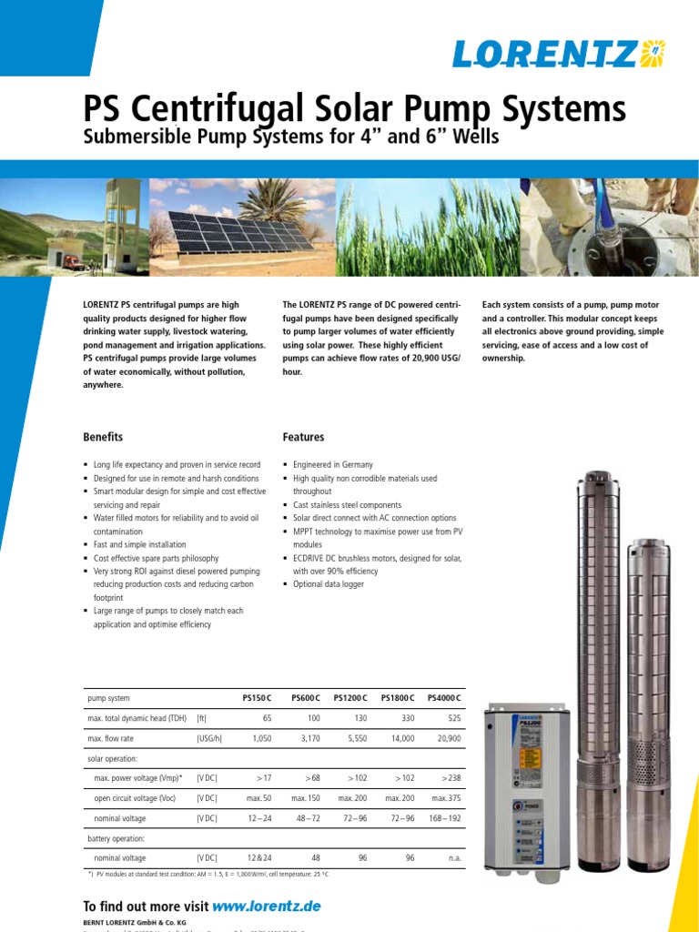 Solar Pumps System | PDF | Solar Power | Pump