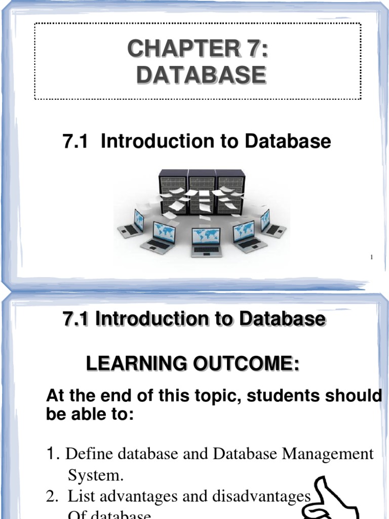 Topic 7 Database | PDF | Databases | Table (Database)