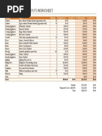 Niteshift Stewarding Check List | PDF | Kitchen | Tools