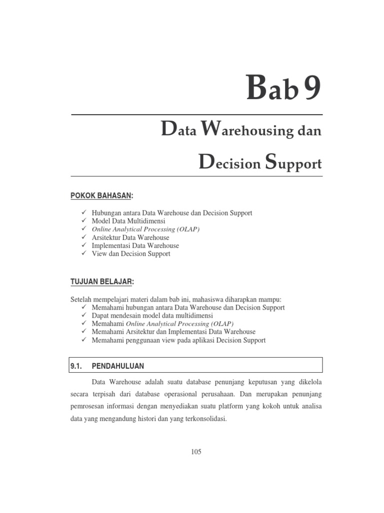 Data Warehouse | PDF | Bisnis | Pengelolaan Keuangan & Uang