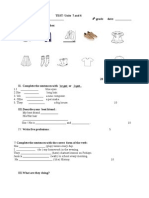 EVS Worksheet - Class I (Lesson 4: Clothes) | PDF | Clothing | Nature