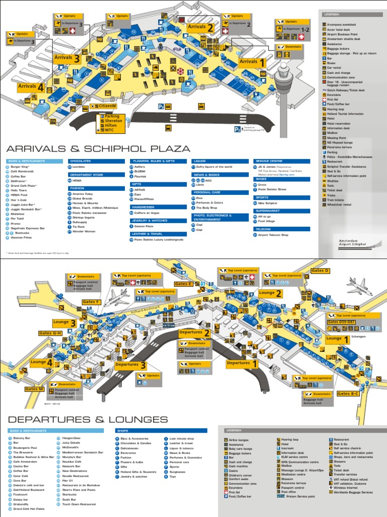 Schiphol Airport Map | PDF