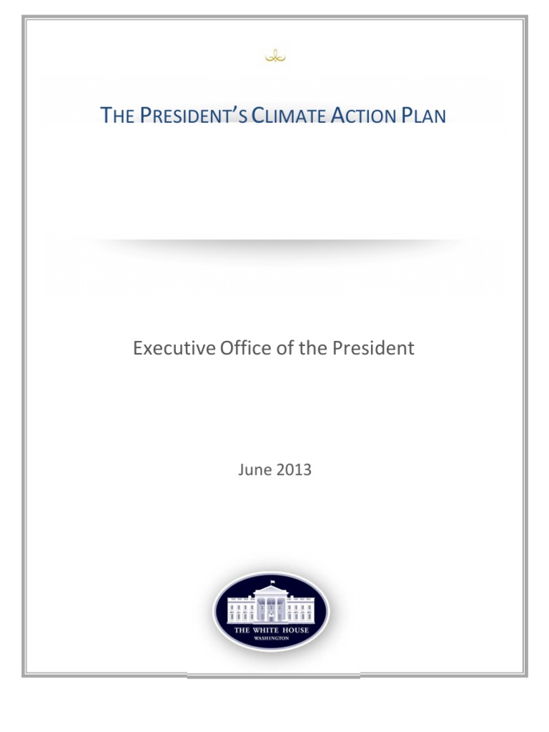 Barack Obama's Reveals US Plan To Fight Climate Change | PDF