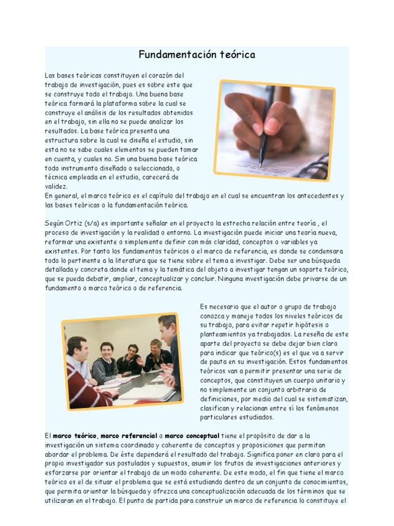 Fundamentación teórica | Teoría | Definición