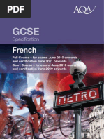 AQA French GCSE Photocards | PDF