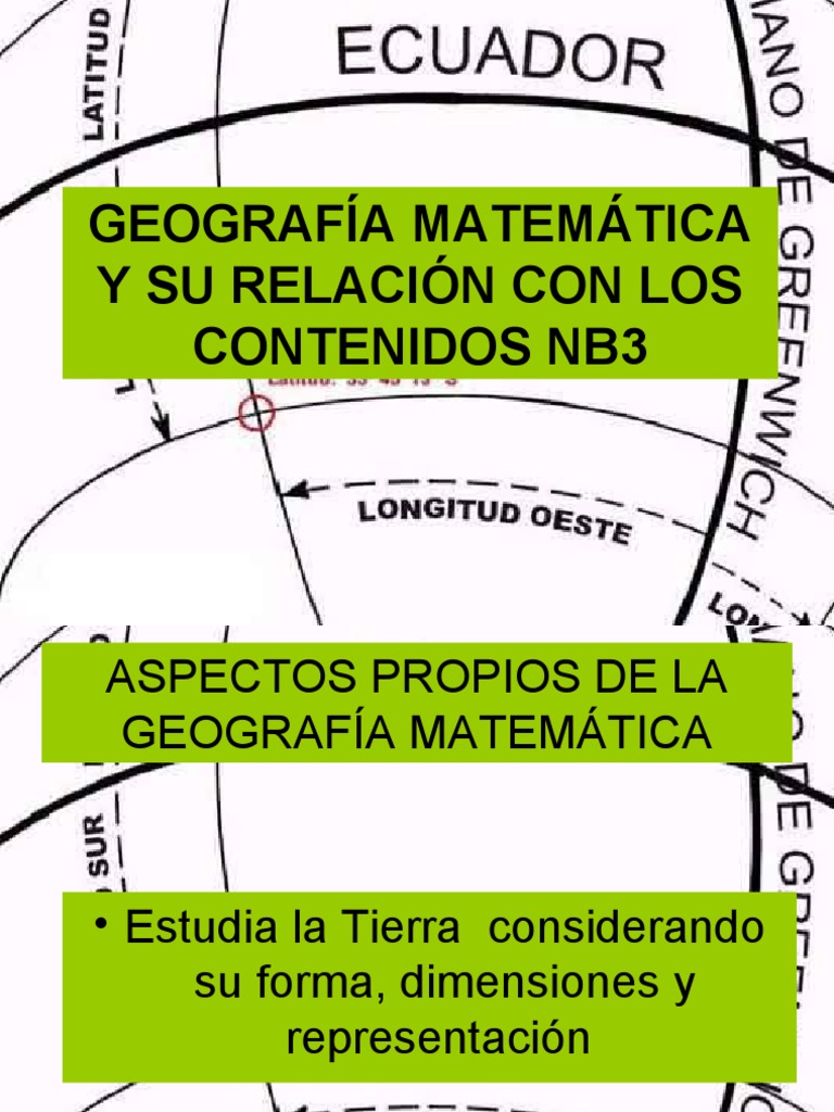Geografia A y Su Relacion Con Los Contenidos | PDF | Longitud | Ecuador