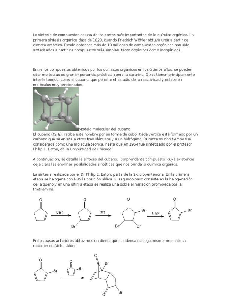 sintesis organica | Química Orgánica | Síntesis orgánica | Prueba ...