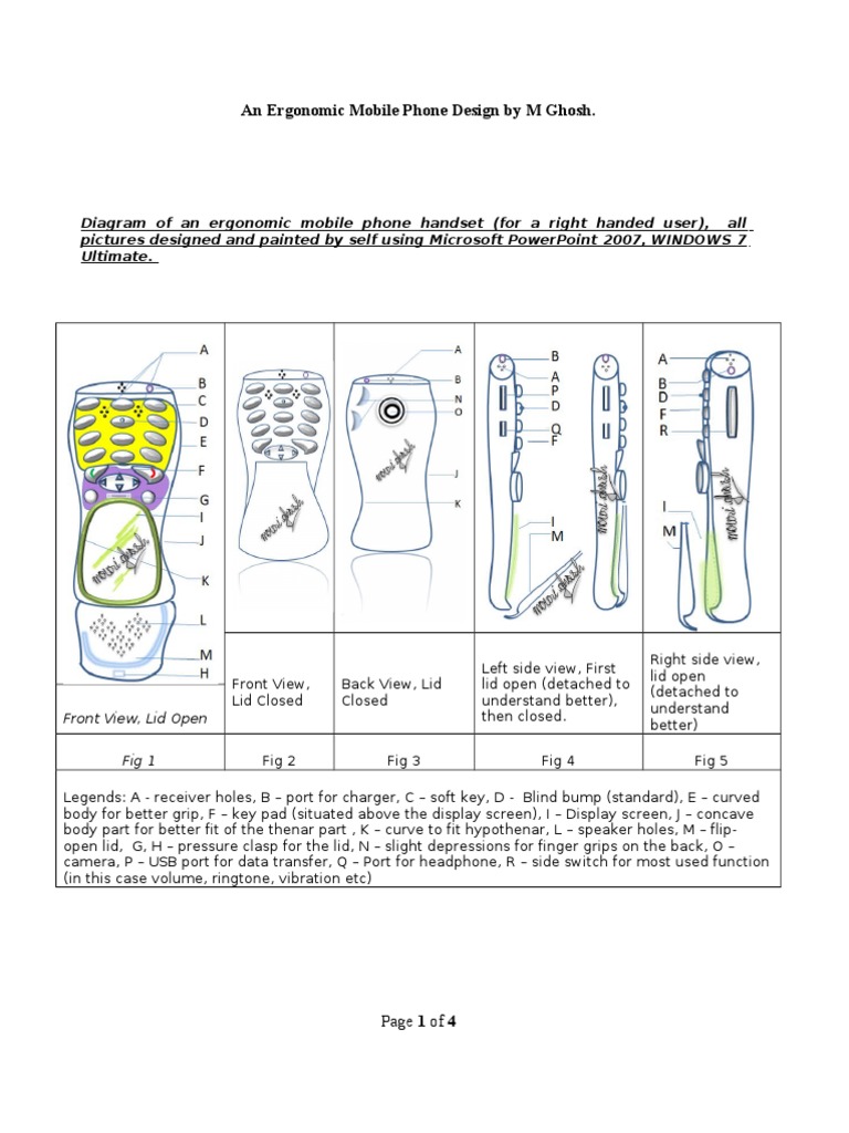 An Ergonomic Mobile Phone Design by M Ghosh | Download Free PDF | Thumb ...